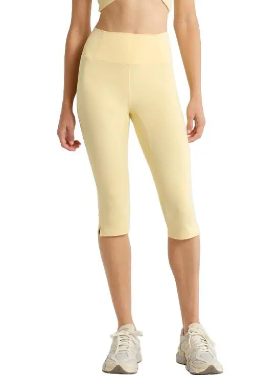 Free People Never Better Mini Leggings - Sunlit Yellow