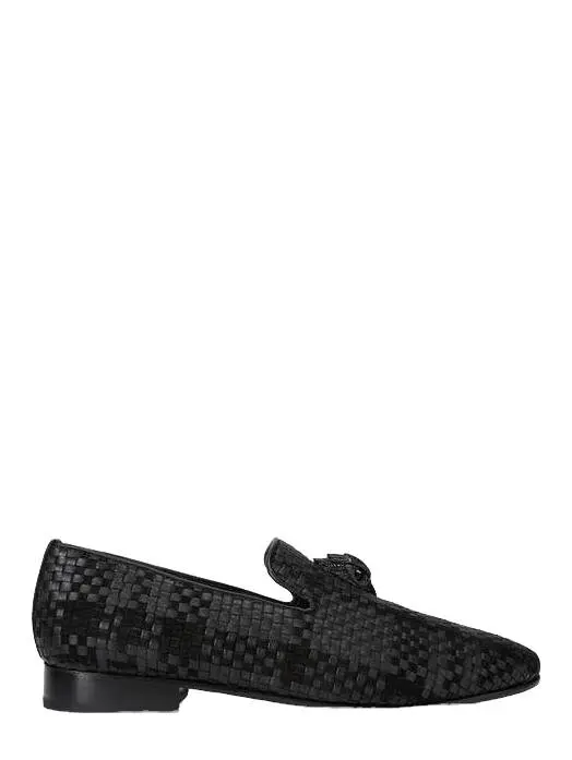 Kurt Geiger Ace Woven Slip-on Loafer - Charcoal