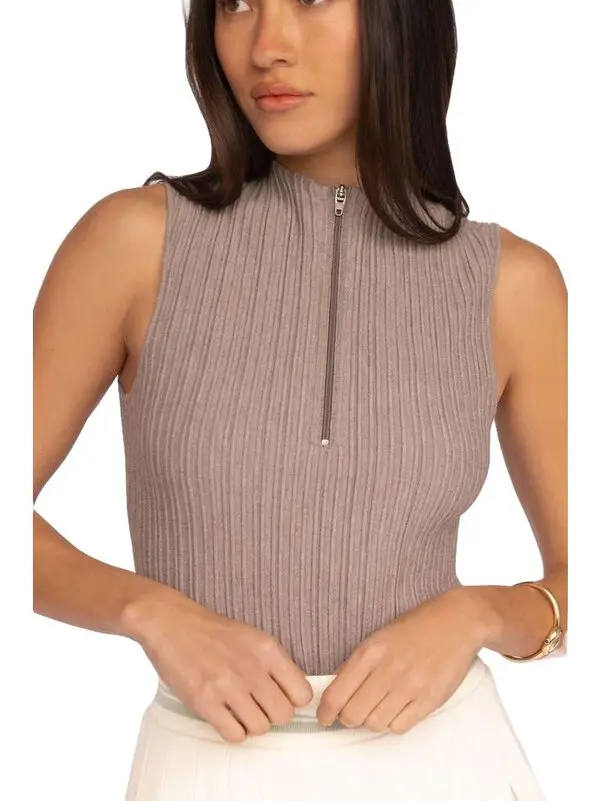 FORE-TÉ CLUB ATTIRE Elise Knit Tank - Mocha