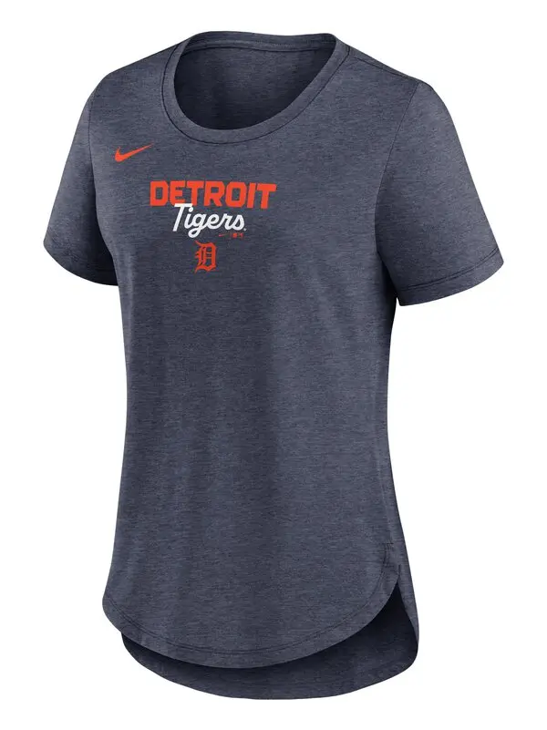 Nike Detroit Tigers Arched Team Name Mlb T-shirt - Blue