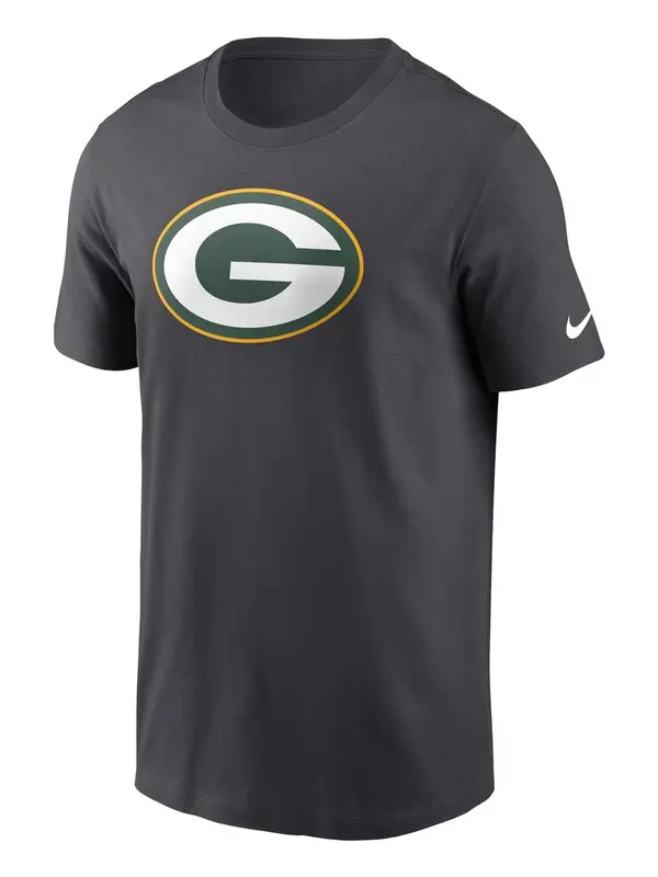 Nike Green Bay Packers Logo Essential Nfl T-shirt - Grey