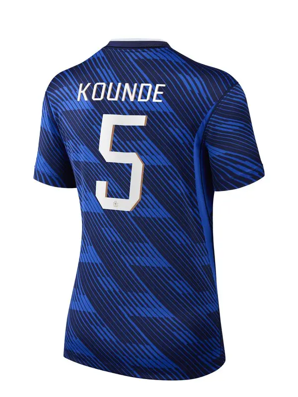 Nike Jules Koundé France National Team 2026 Stadium Home Dri-fit Soccer Jersey - Blue