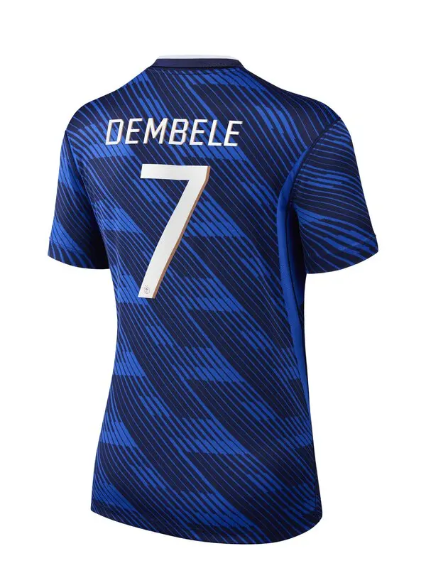 Nike Ousmane Dembã©lã© France National Team 2026 Stadium Home Dri-fit Soccer Jersey - Blue