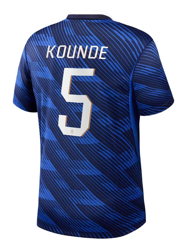 Nike Jules Koundé France National Team 2026 Stadium Home Dri-fit Soccer Jersey - Blue