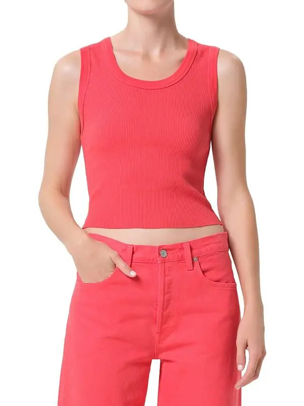 AGOLDE Shrunken Poppy Tank Top - Carnival