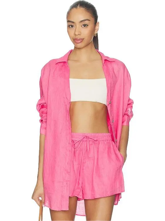 L*Space Rio Tunic Top In Pink - Hottest Pink