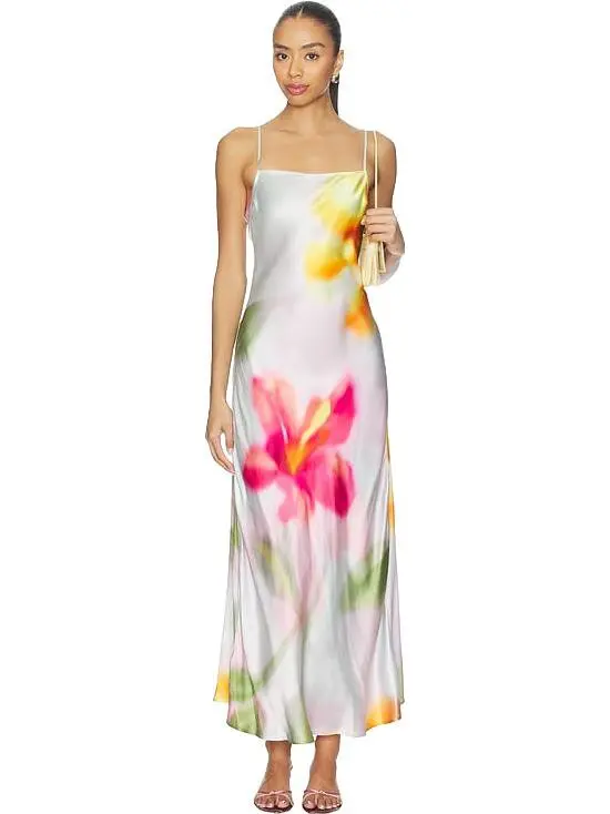 L*Space Gabby Maxi Dress In Pink, Yellow - Soft Focus Floral