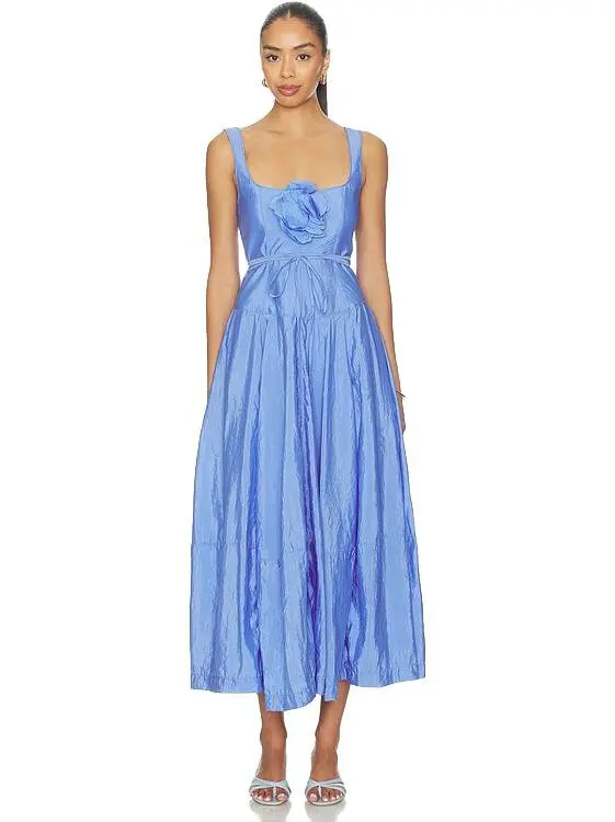 Cinq À Sept Flower Joisian Dress - Ultramarine