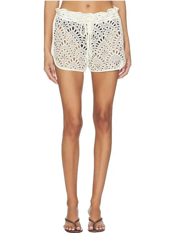 Cult Gaia Cariena Short In White - Off White