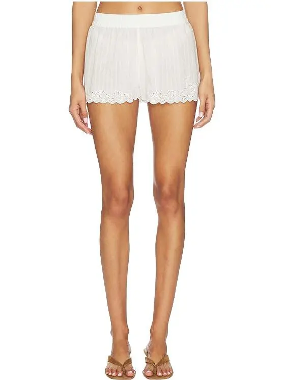 LoveShackFancy Ocean Short - White