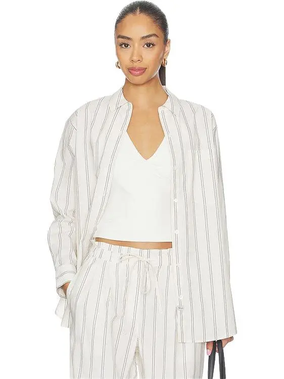 Rails Elsa Top In Cream - Palma Stripe