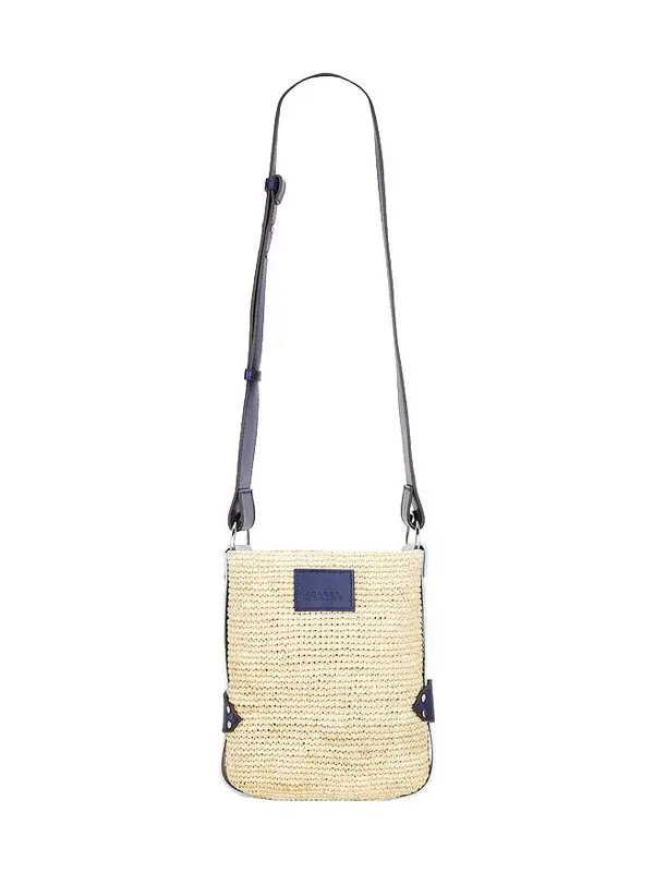 Isabel Marant Mini Bayia Bag In Neutral - Natural & Blue
