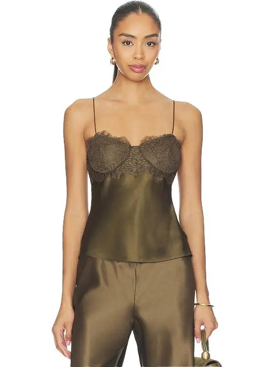Cami Nyc Zoie Bustier Camisole - Grove