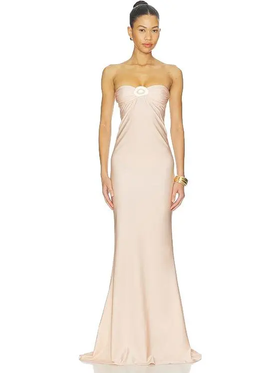 SHANI SHEMER Rose Maxi Dress - Pink Blush
