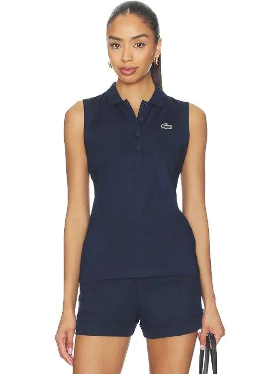 Lacoste Golf Core Top In Navy - Navy Blue