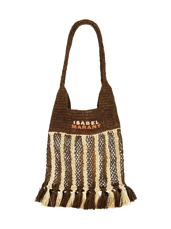Isabel Marant Praia Small Bag - Natural & Brown