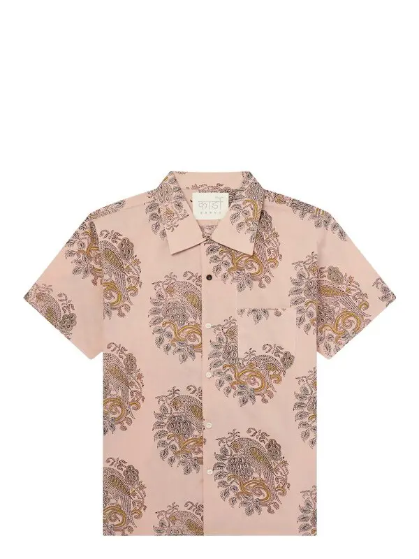 KARDO Chintan Printed Cotton Shirt - Neutrals