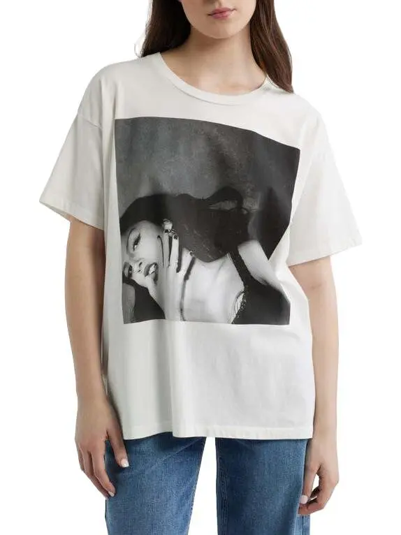 Daydreamer Olivia Rodrigo 'guts' Album Graphic T-shirt - Vintage White
