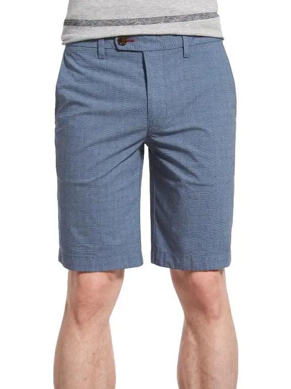 Ted Baker London Erupten' Print Stretch Cotton Shorts - Blue