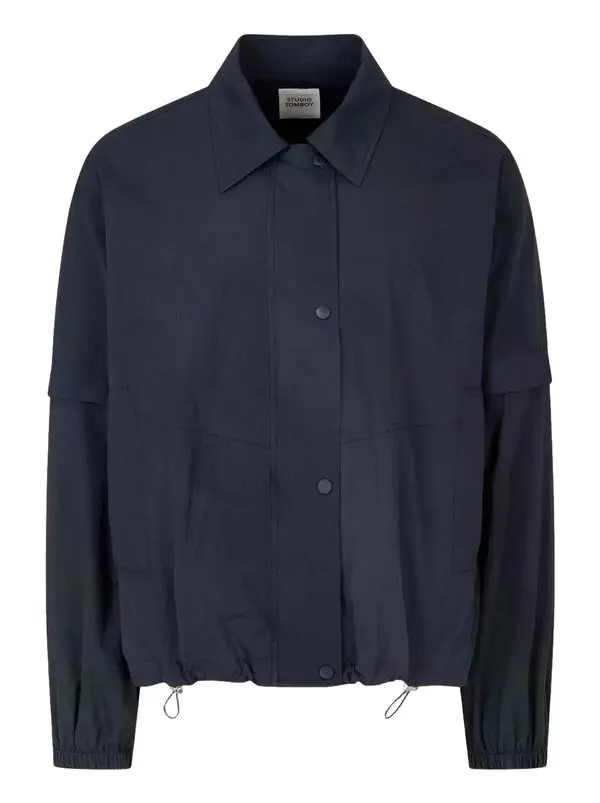 STUDIO TOMBOY Drawstring-hem Jacket - Blue