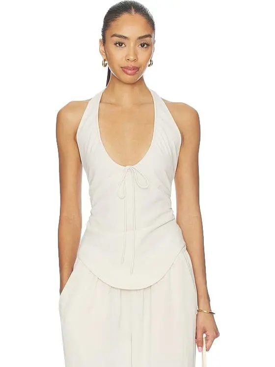 LOVERS AND FRIENDS Elina Halterneck Top - Neutral