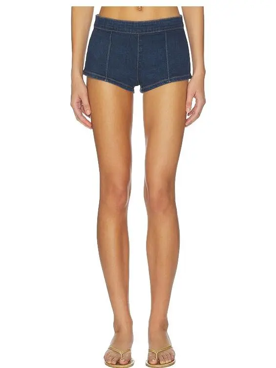 Good American Micro Denim Shorts - Blue