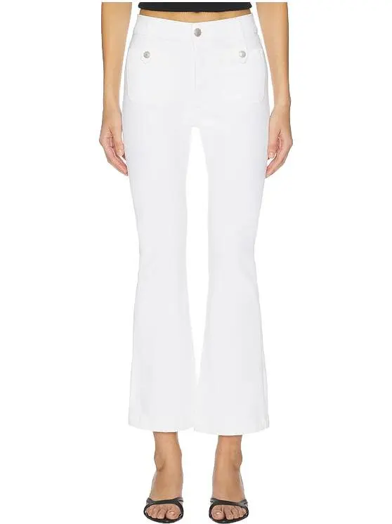 DL1961 Bridget Bootcut High Rise Instasculpt Cropped Jeans - White