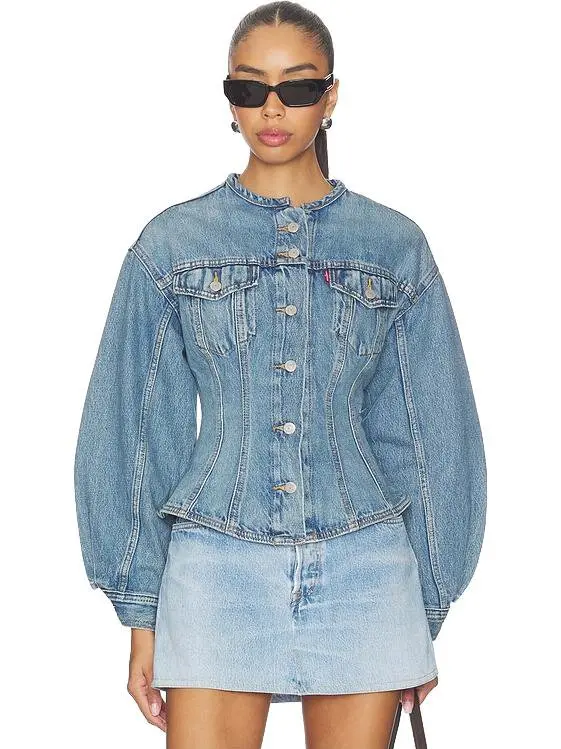 LEVI'S Sculpted Trucker Jacket - Blue