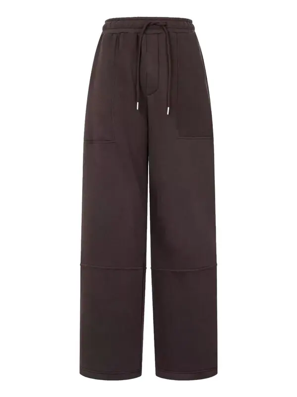 STUDIO TOMBOY Fleece-lined Track Pants - Brown