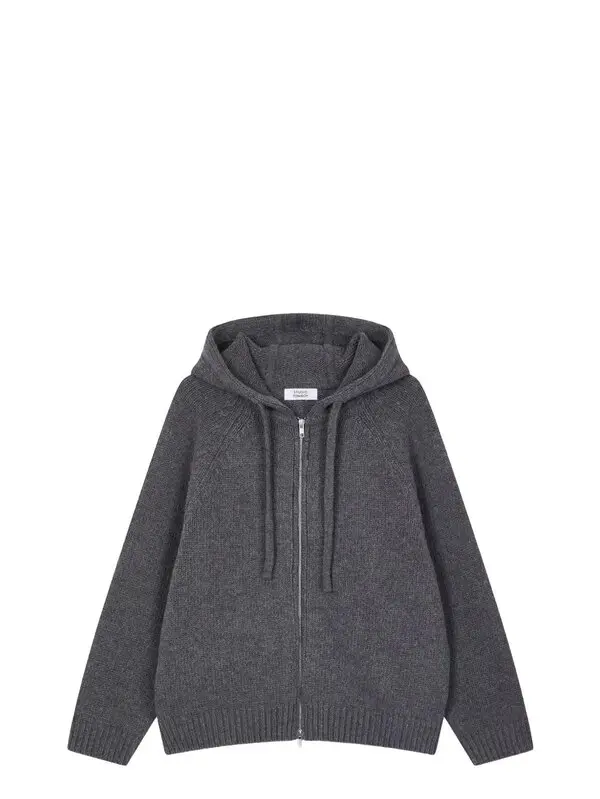 STUDIO TOMBOY Hooded Zip-up Sweater - Grey