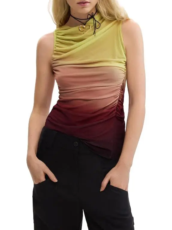 Desigual Ombré Sleeveless Top - Water Green