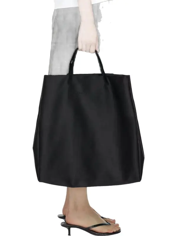 Carven Logo-embossed Tote - Black