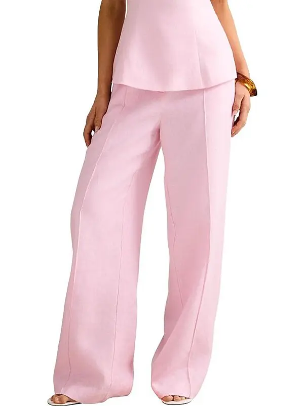EVER NEW Linen Wide Leg Pants - Candy Hearts Set