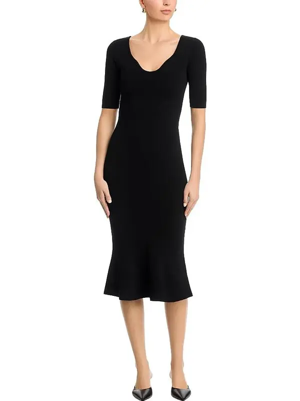 BOSS Fosa Midi Dress - Black
