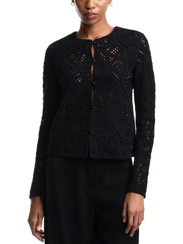 Emporio Armani Cornely Embroidered Jacket - Black