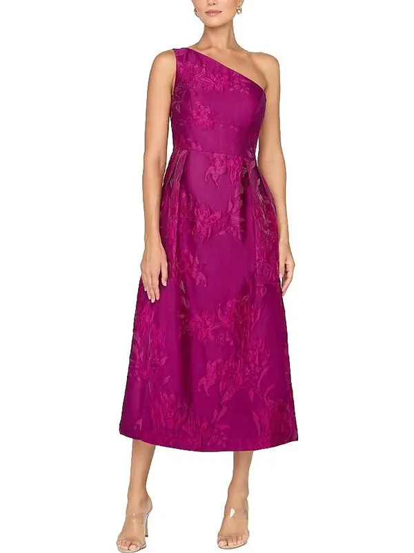 KAY UNGER Dorrit Tea Length Dress - Purple