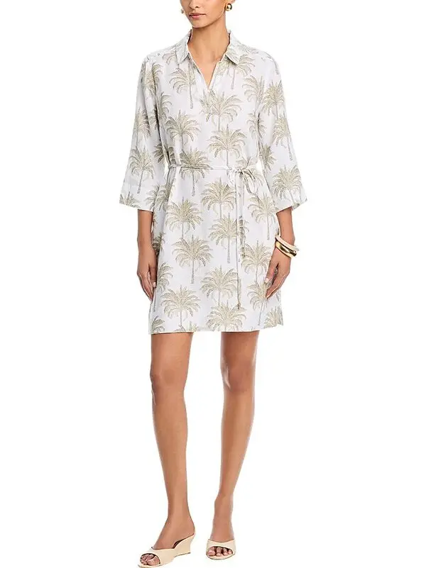 Tommy Bahama Palm Banks Three Quarter Sleeve Dress - Sea Clay