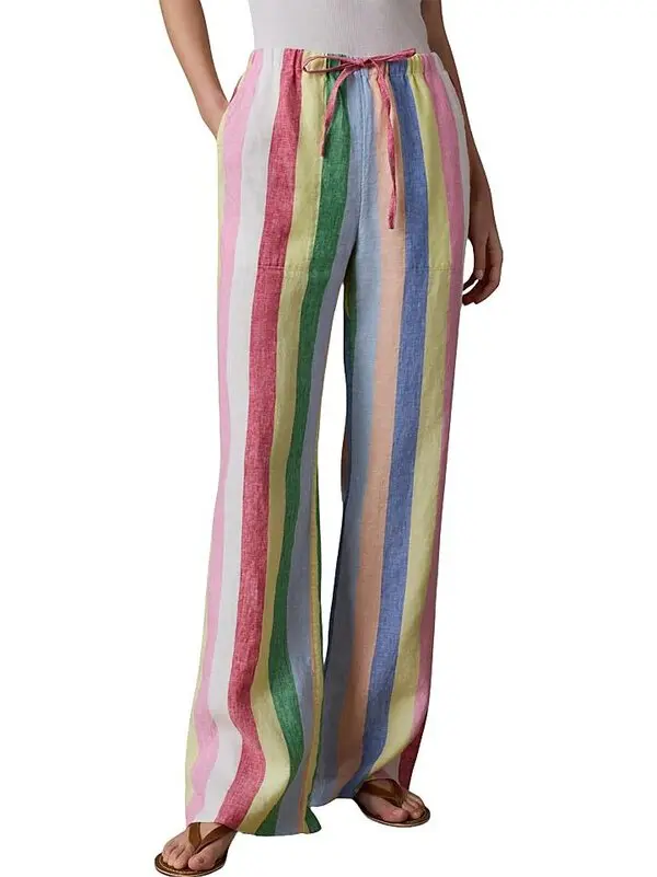 Faherty Brand Linen Pants - Sunbeam Stripe