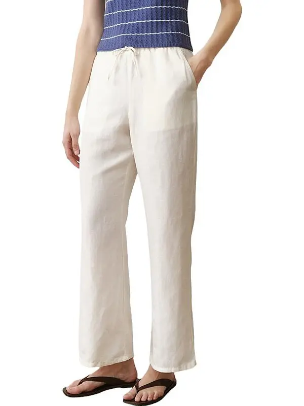 Marine Layer Drawstring Pants - Antique White
