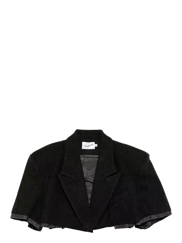 Vaquera Distressed Cropped Jacket - Grey