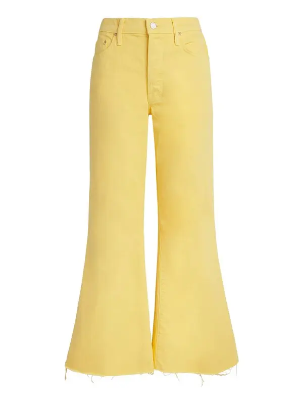MOTHER The Tomcat Roller Fray Jeans - Yellow