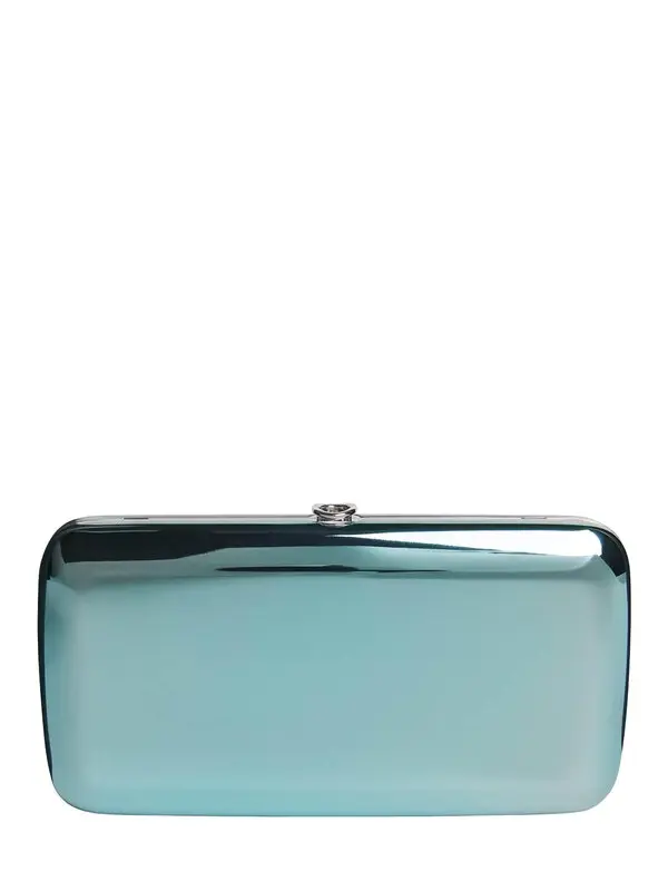Jeffrey Levinson Mirrored Finley Clutch Bag - Blue