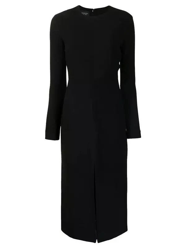 Giambattista Valli Long-sleeved Midi Dress - Black