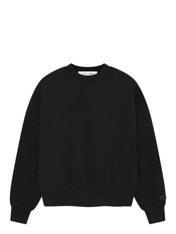 Fear Of God Classic Fit Fleece Crewneck Jet - Black