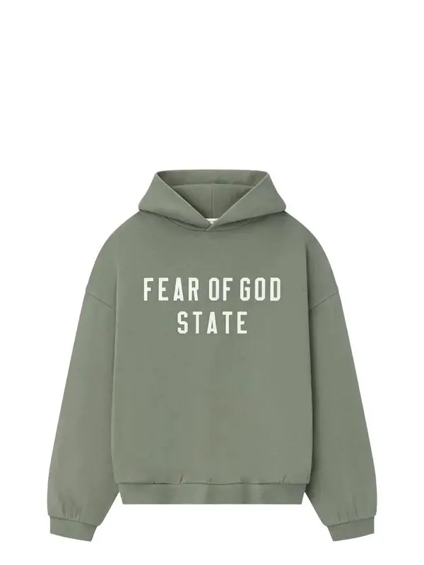 Fear Of God 90s Fit Fleece Hoodie Moss - Green