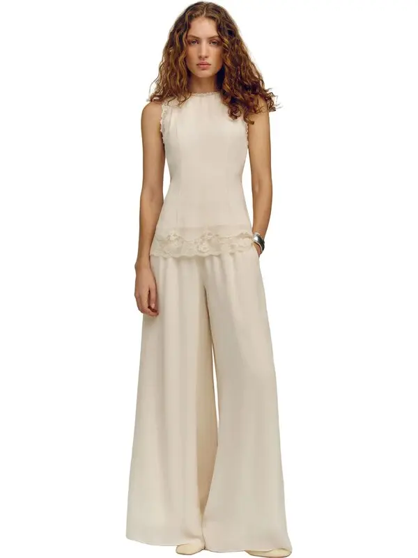 REFORMATION Zinnia Lace Set - Ivory
