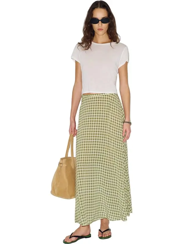 REFORMATION Abbie Maxi Skirt - Green