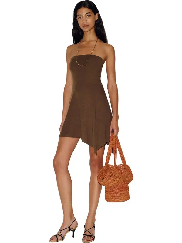 REFORMATION Georgia Knit Dress - Brown