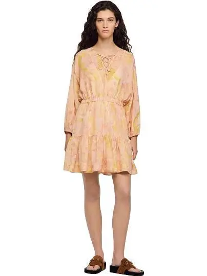 Sandro Printed Maxi Dress - Floral
