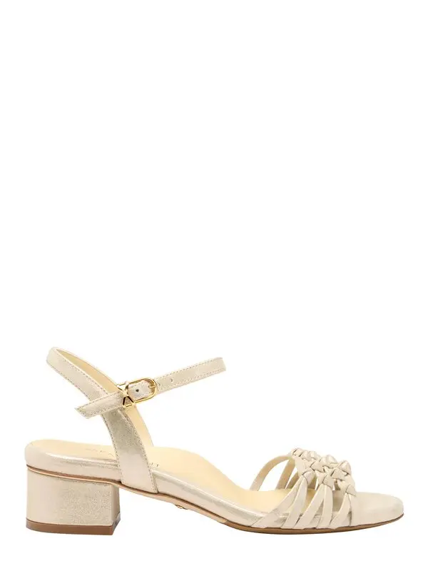 Sarah Flint Perfect Erika 30 Sandals - Gold Shimmer Suede